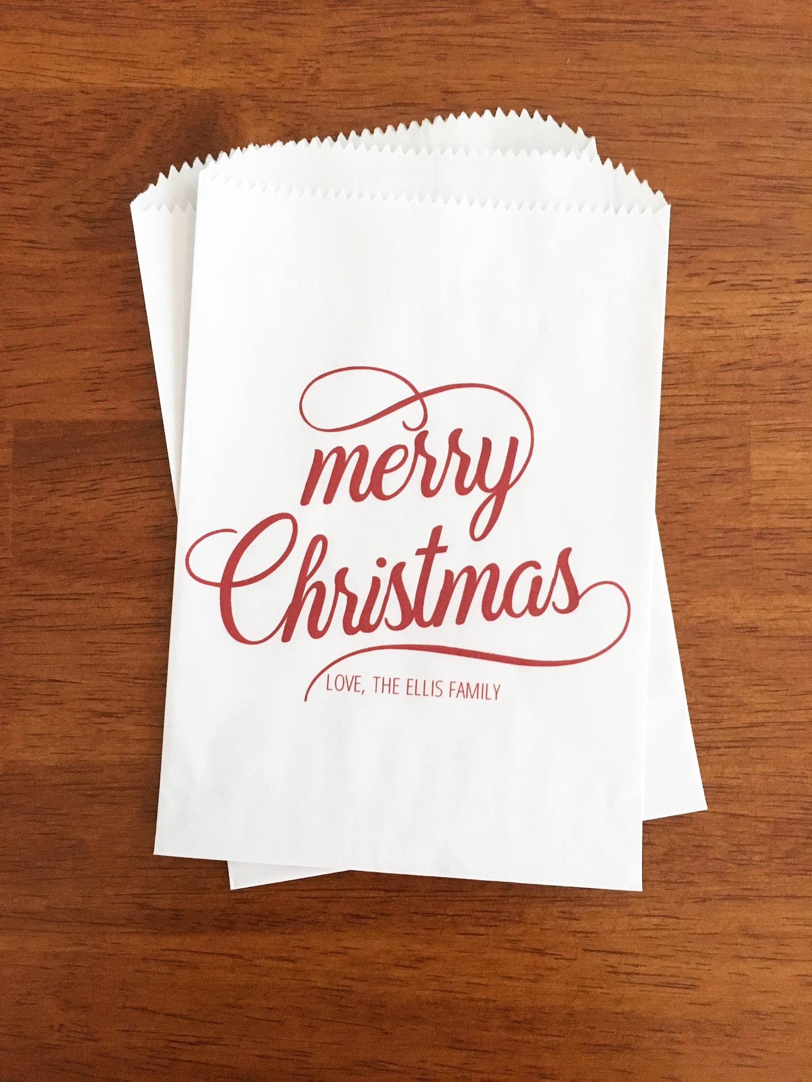 Christmas Treat Bags LINED Holiday Cookie Bags Candy Bags | Etsy