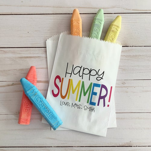 EDITABLE Chalk Bag Toppers End of School Year Student Gift - Etsy