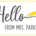 Hello From Teacher Postcards Personalized Teacher Note Cards - Etsy