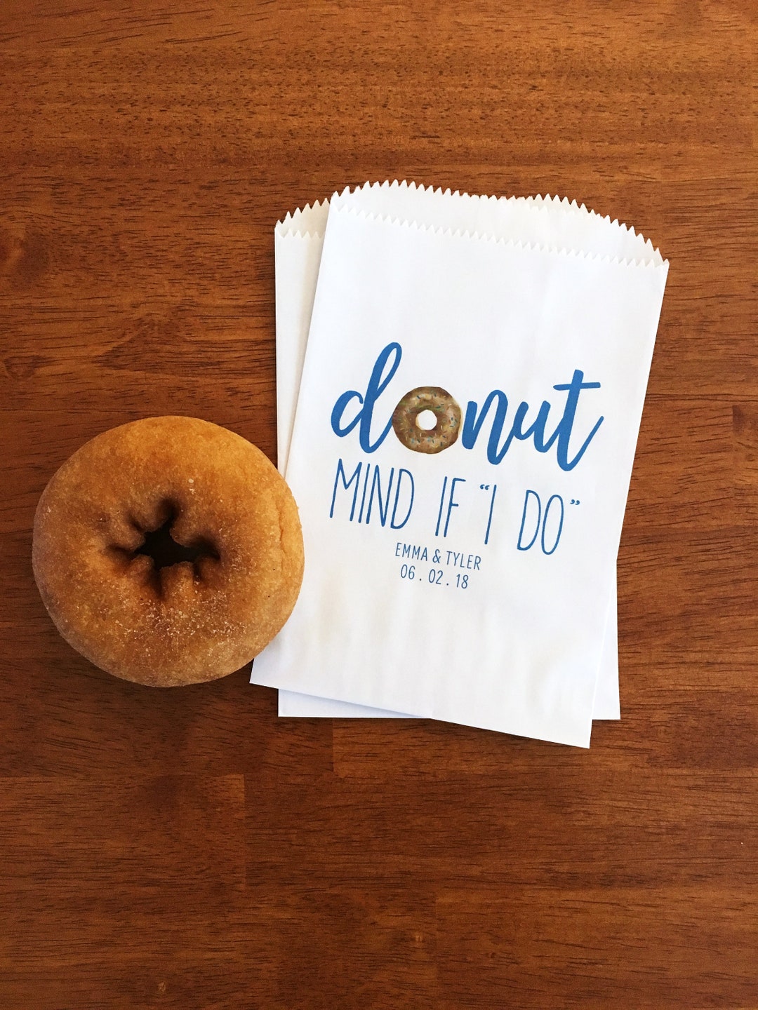 GREASE RESISTANT Donut Favor Bags Wedding - Wedding Donut Bags LINED ...