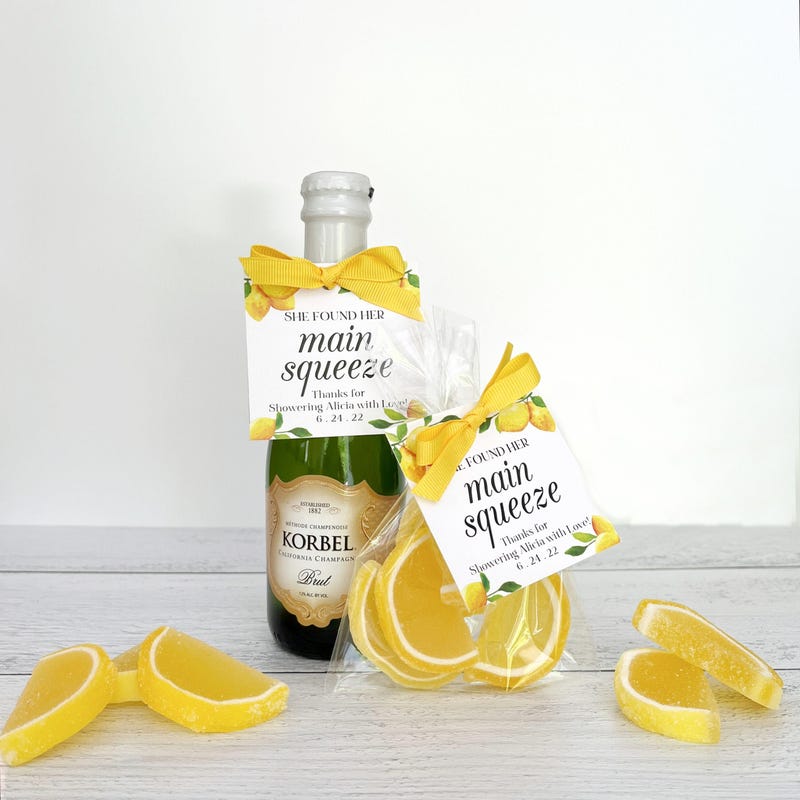 Lemon Theme Favor Tags - Etsy