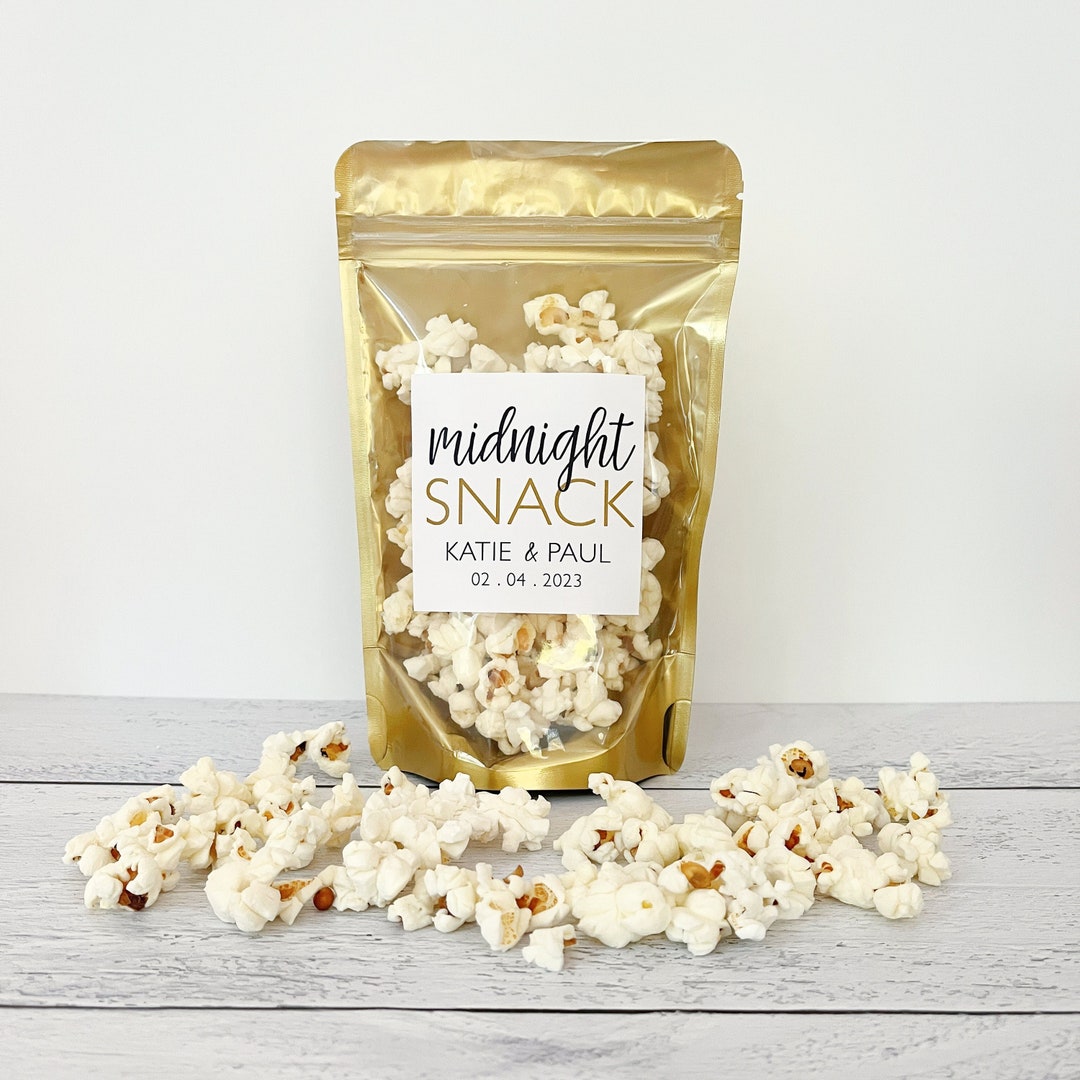 Wedding Favor Bags for Guests - Personalized Candy, Popcorn, Treat Bags ...