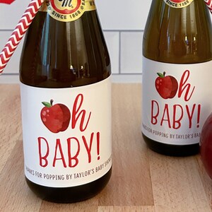 Baby Shower Mini Apple Cider Labels - Fall Baby Shower Favors for ...
