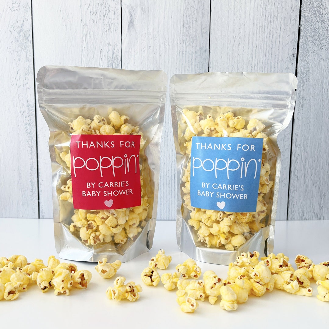 Personalized Popcorn Bags - Thanks for Popping by Bags - Bridal Shower ...