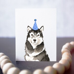 Alaskan Malamute Card, Husky Card, Card for Dog Lover, Dog Card - Etsy