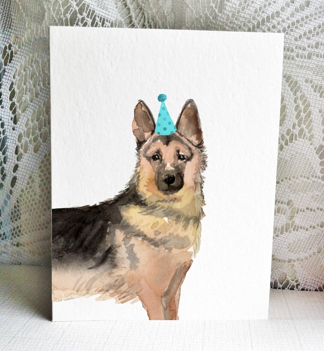 German Shepherd, German Shepherd Card, Dog Birthday Card, Gsd Breeder ...
