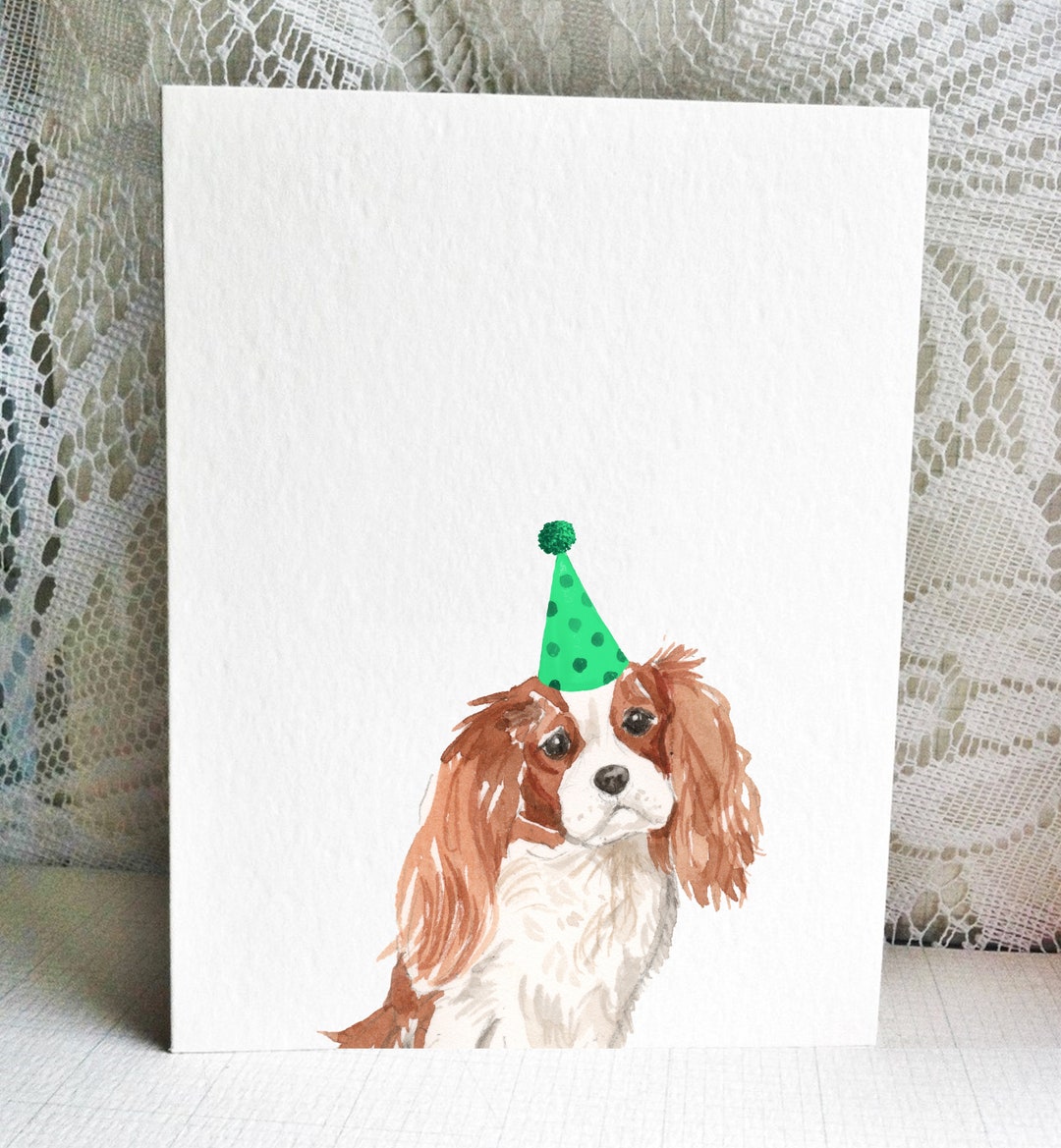 Cavalier King Charles Spaniel Card, Cavalier Card, Dog Card, Bulk ...