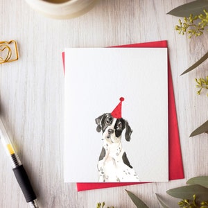 English Pointer Birthday Card Handmade Dog Greeting Card - Etsy