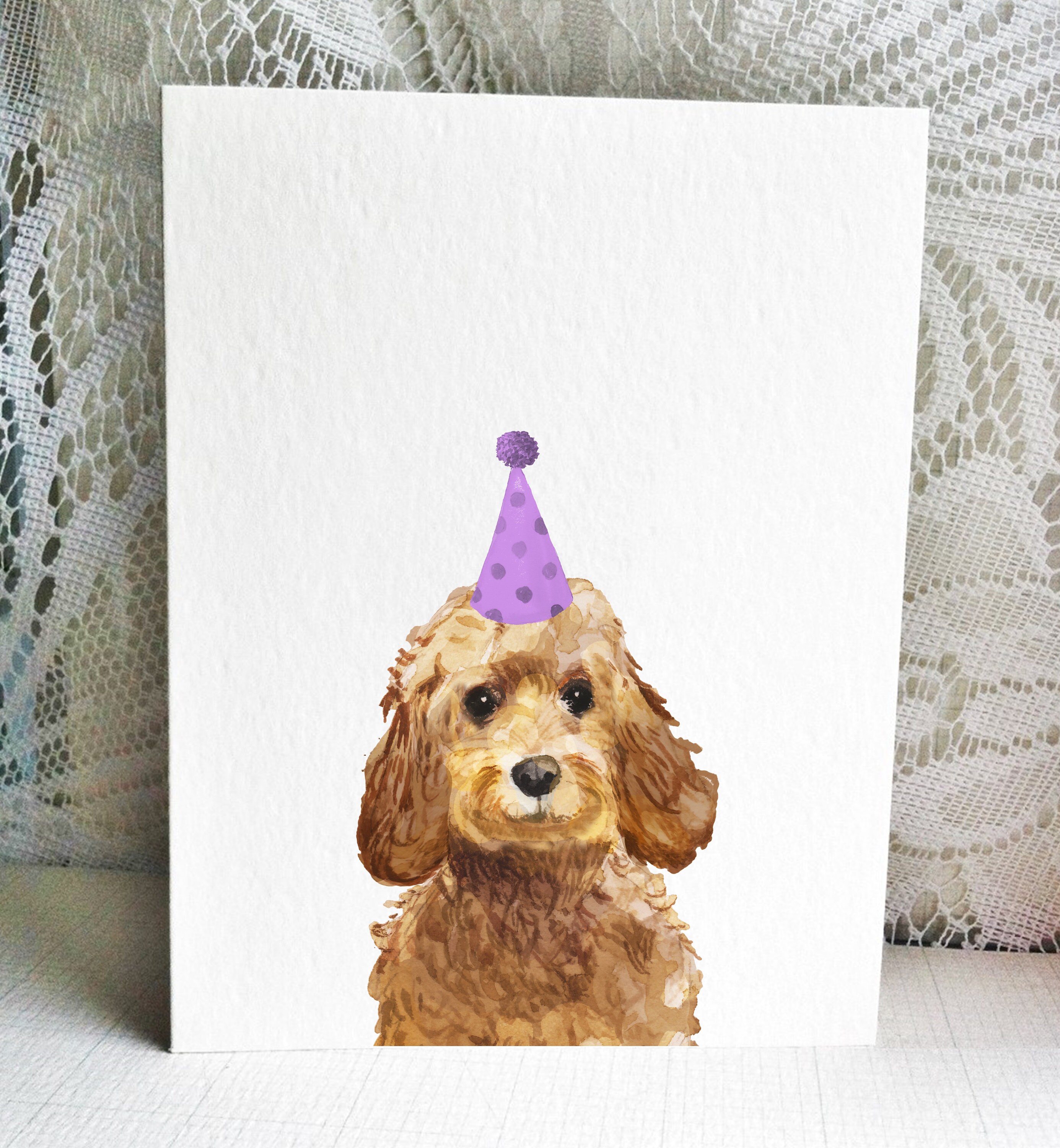 Cockapoo Birthday Card Ginger Cockapoo Greeting Card - Etsy UK