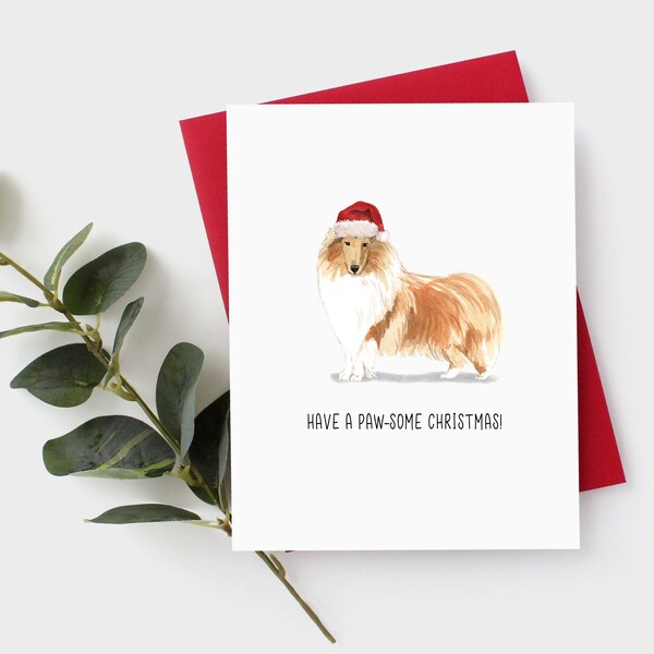 Rough Collie Christmas Cards - Etsy