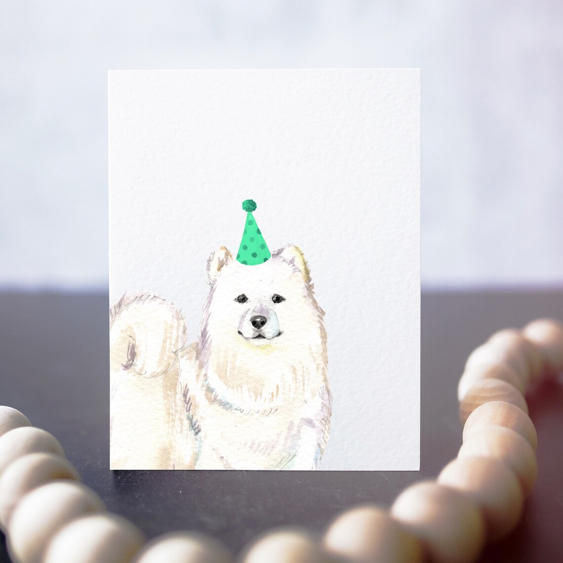 Samoyed Birthday Card Samoyed Card Card for Dog Sitter Card | Etsy