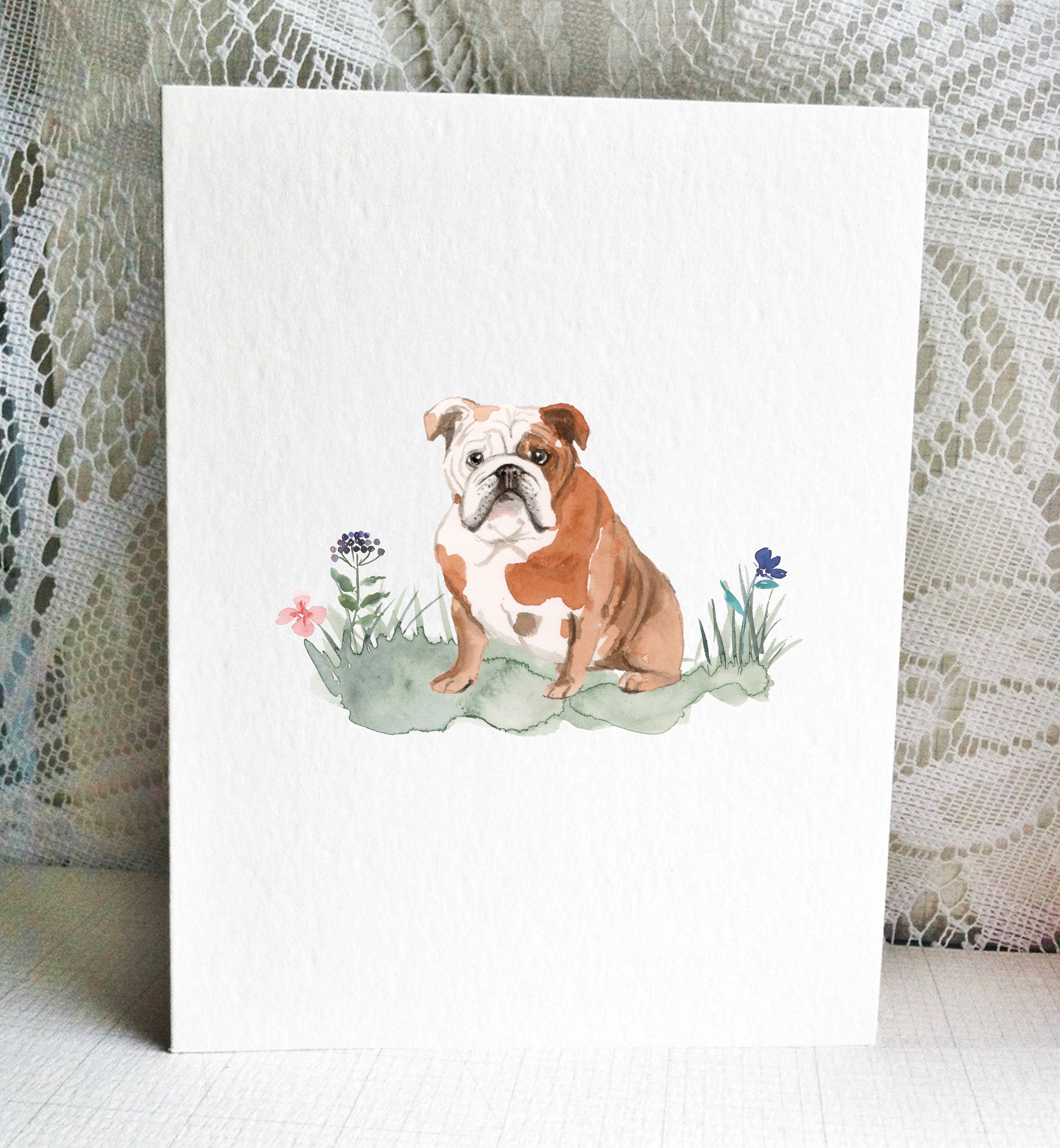 English Bulldog Card Card for Dog Owner Dog Card English - Etsy Canada