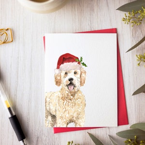 Goldendoodle Holiday Card, Goldendoodle Card, Doodle Dog, Goldendoodle ...