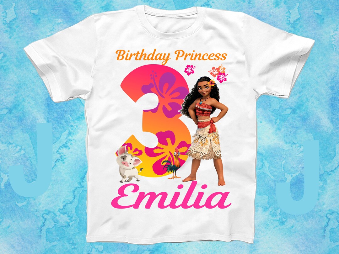 Moana Birthday Shirt Moana Family Shirts Personalized Moana - Etsy