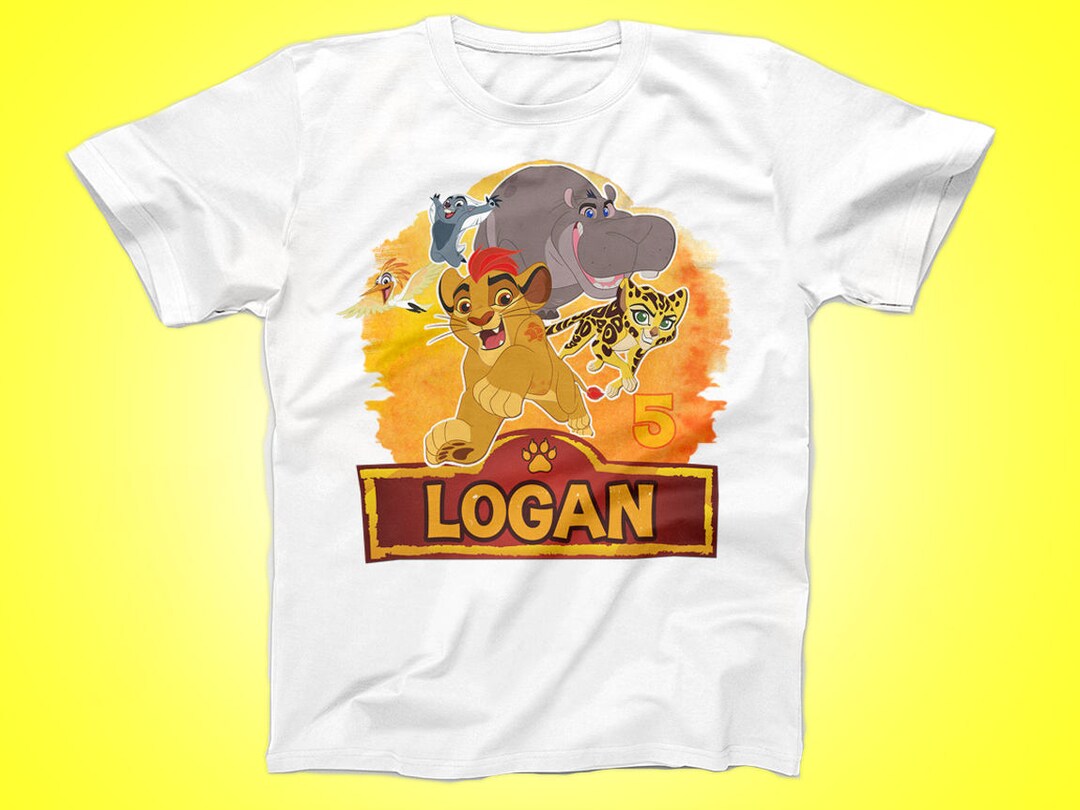 Lion Guard Birthday Shirt, Lion Guard Party Tshirt, Custom Birthday ...