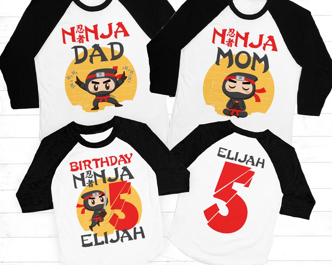 Ninja Birthday Shirt, Ninja Family Birthday Shirts, Ninja Party, Ninja ...