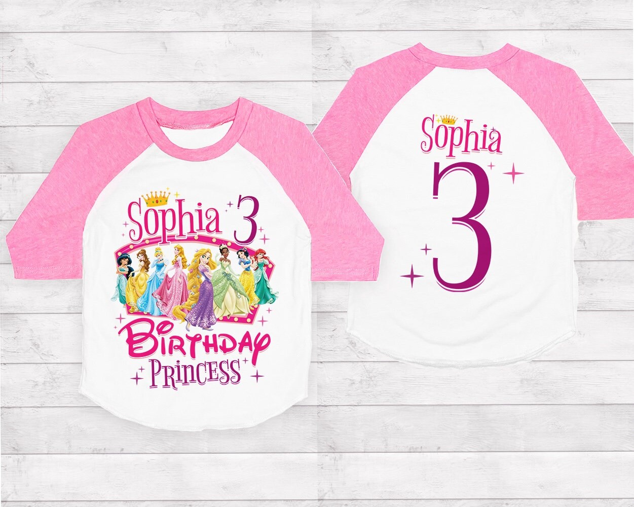 Disney Princess Birthday Shirt Princess Birthday shirt | Etsy