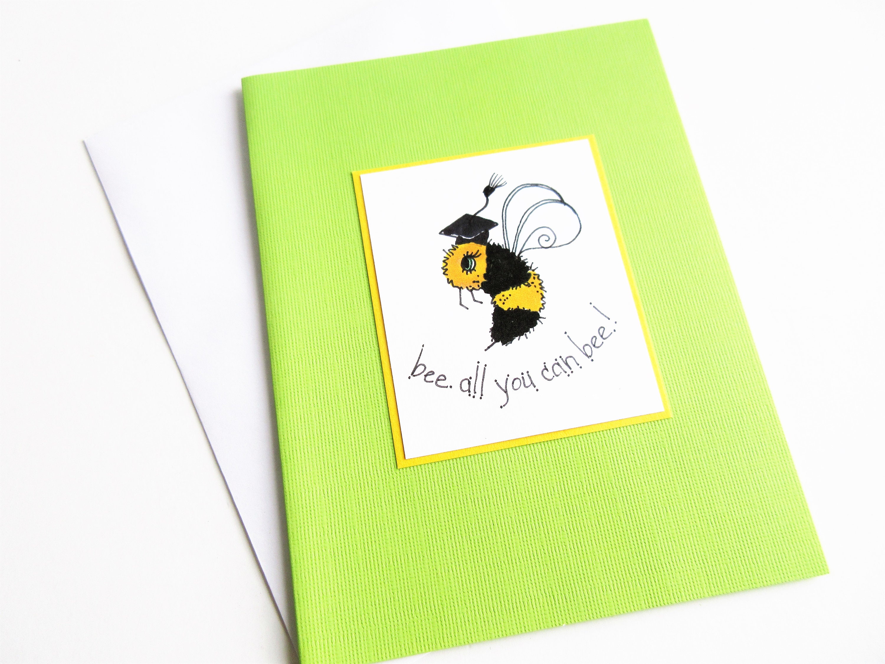 Bumblebee Cards grad cards bee illustration bee cards | Etsy
