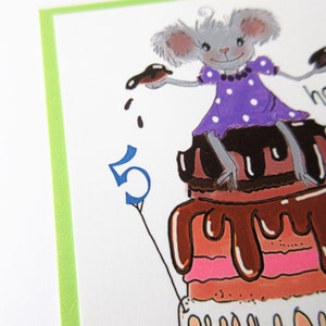 Cute Mouse Birthday Card, Cards for Birthdays,cute Greeting Card, Mouse ...