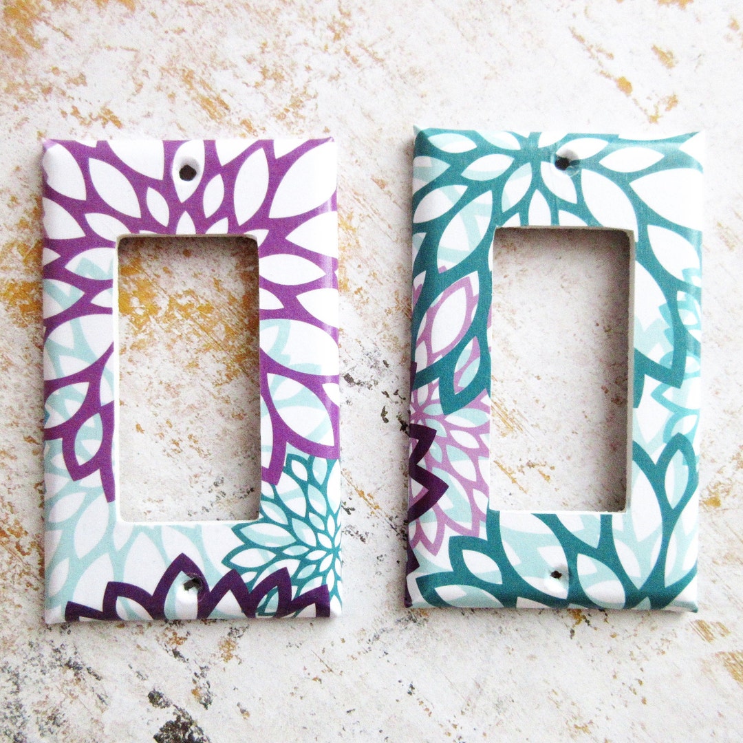 Floral Decor Lightswitch Covers, Unique Decor, Switchplate Cover ...