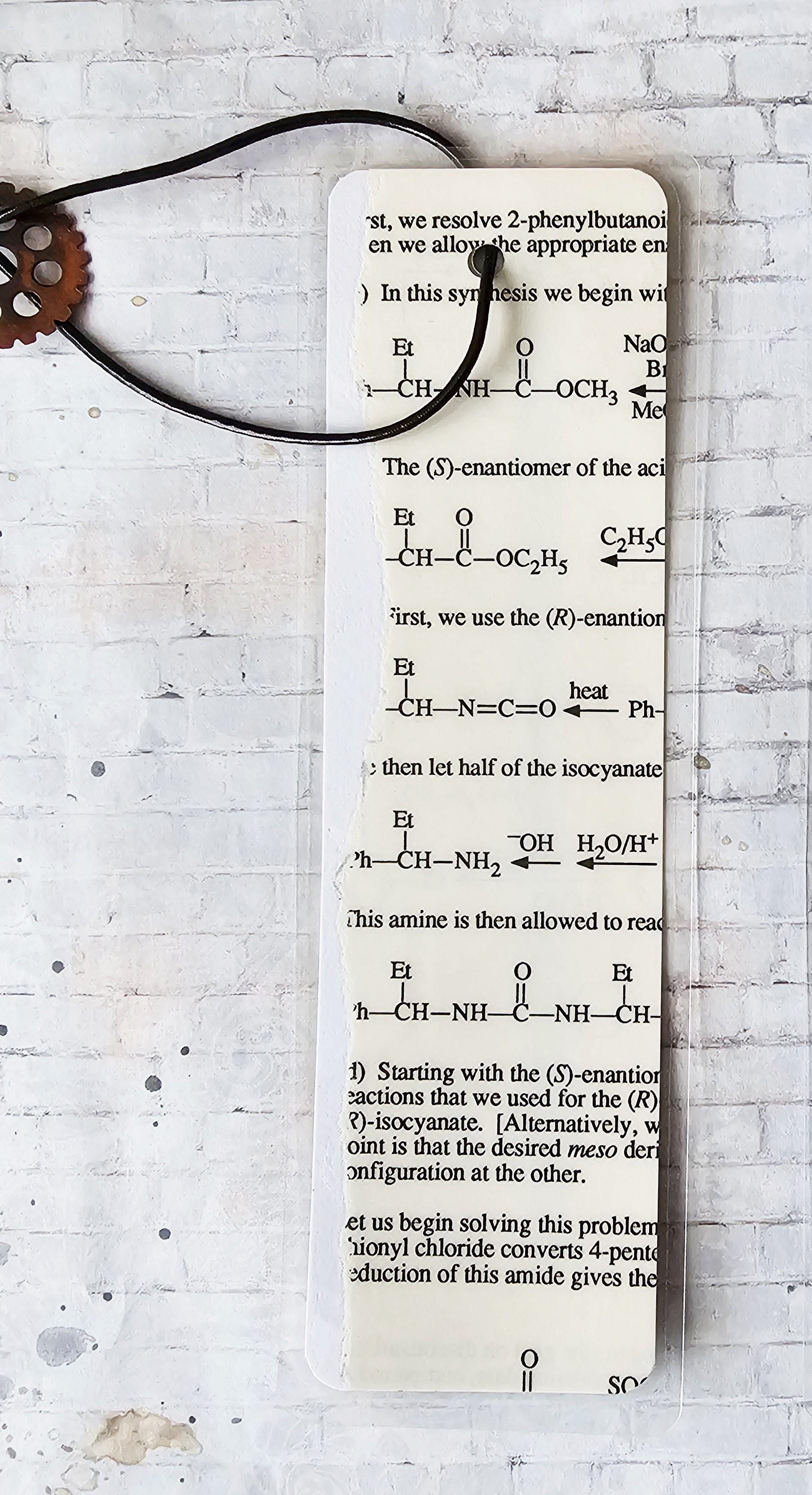 Chemistry Equation Bookmark: Science Lover Gift - Etsy