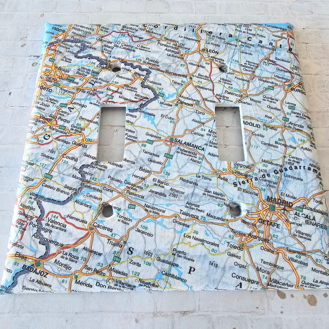 Europe Map Light Switch Cover: Italy, Spain, Travel Decor - Etsy