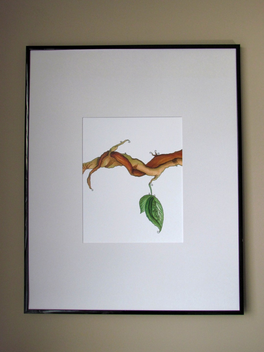 Twisted Tree Branch Watercolor Art Print (8x10) - Etsy