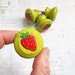 Decorative Painted Cabinet Knobs Strawberry Art Colourful - Etsy