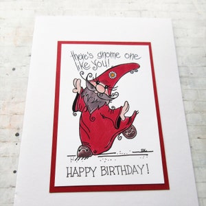 Handmade Gnome Birthday Card: Whimsical Pun Greeting - Etsy Canada