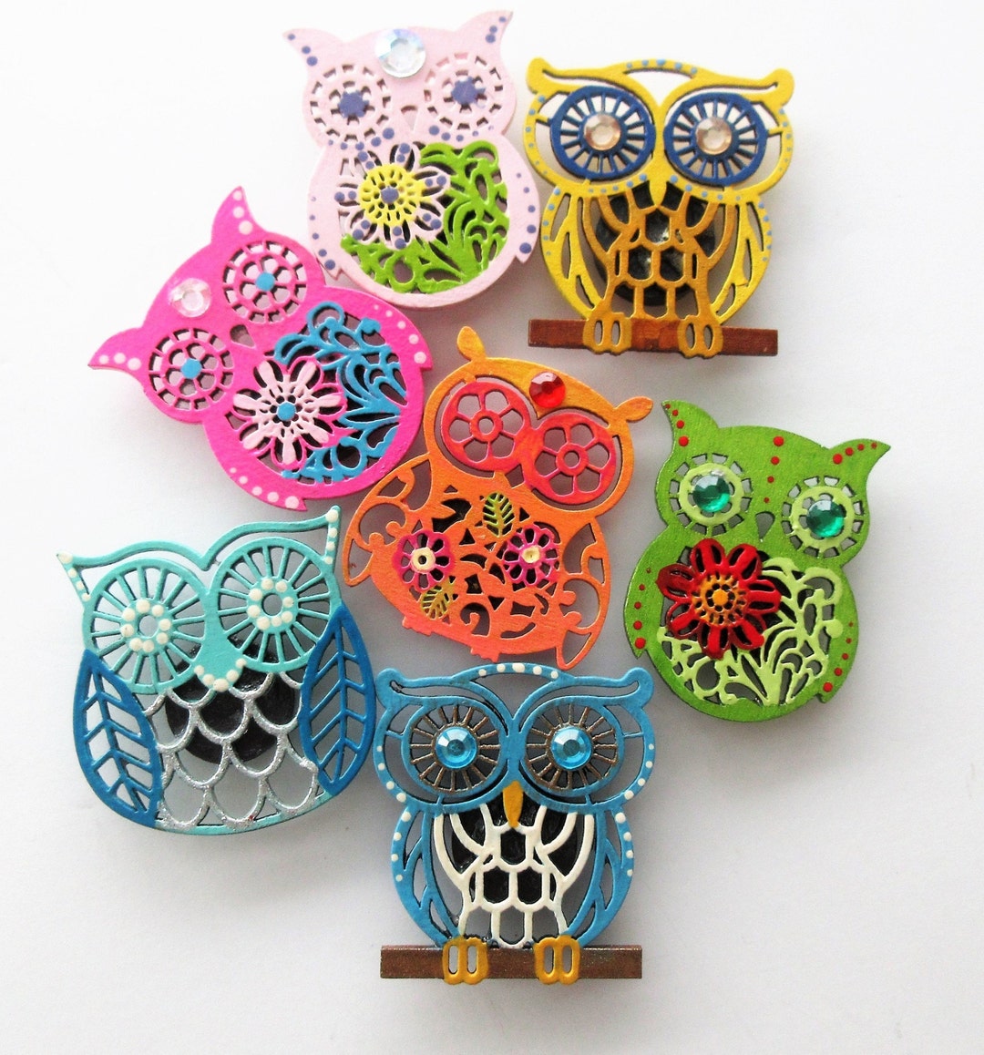Owl Magnets,2 Pack Magnets, Decorative Magnets, Fridge Magnets, Owl ...