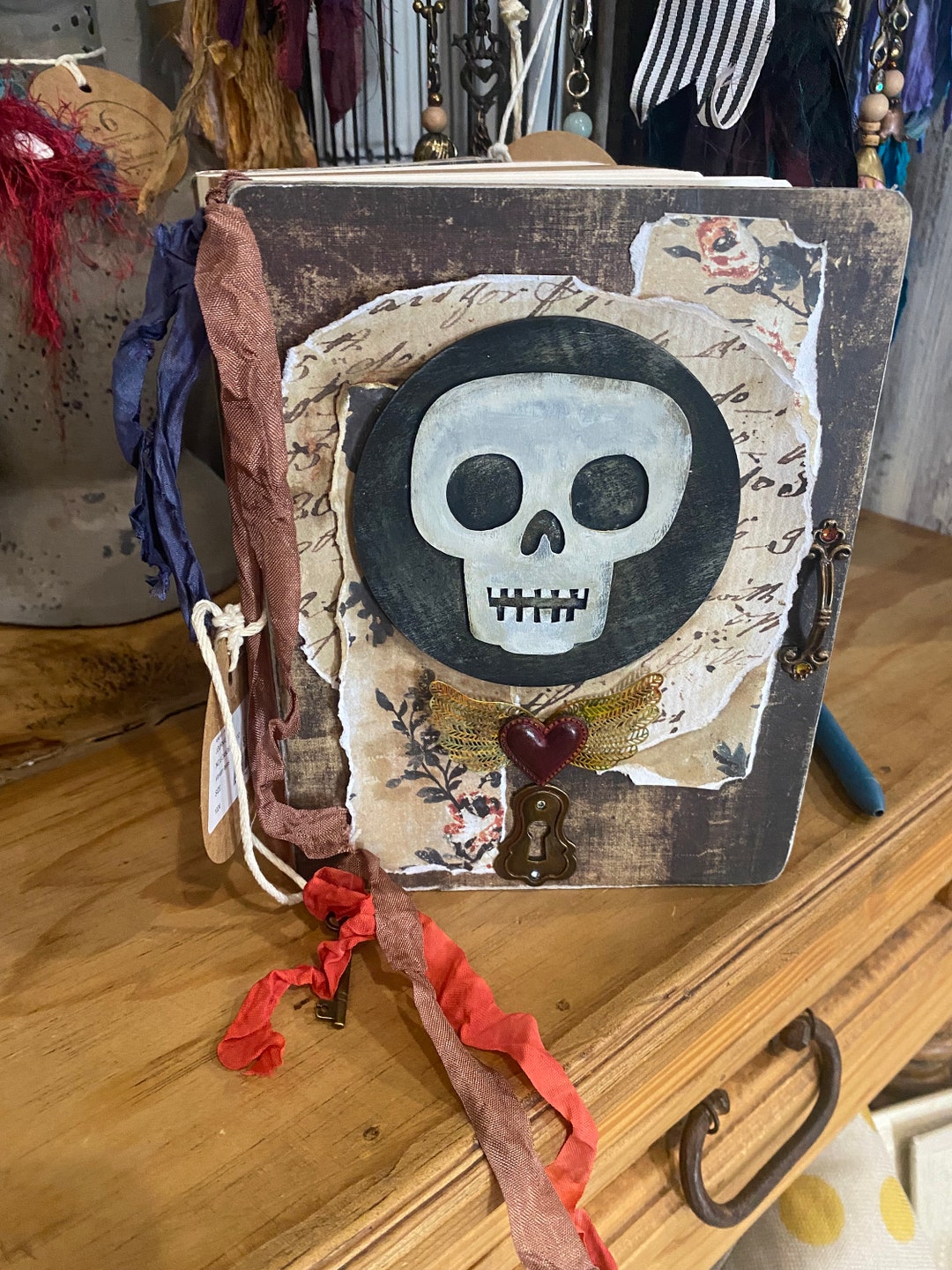 Skull Journal - Etsy