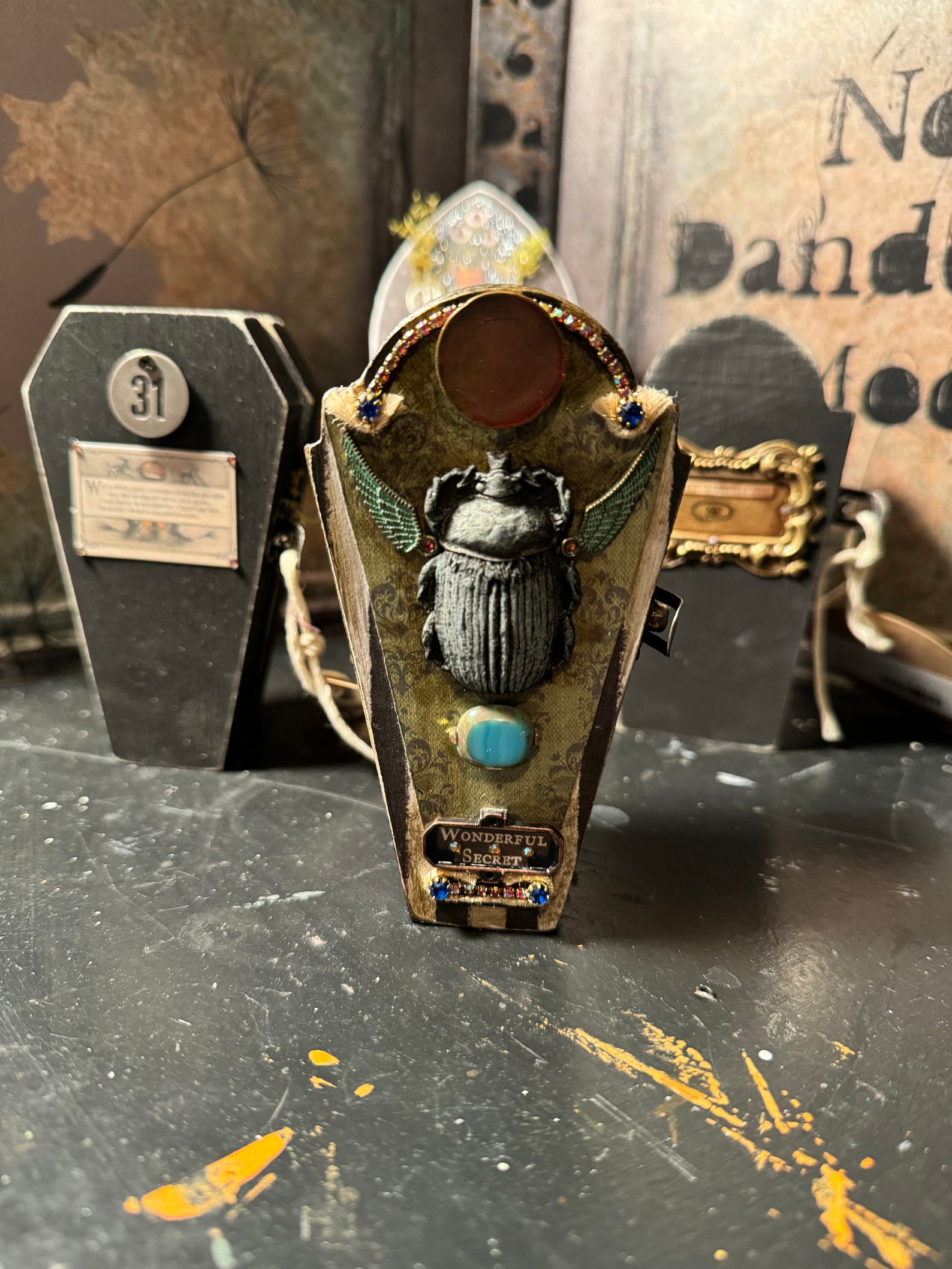 Scarab Coffin Box - Etsy