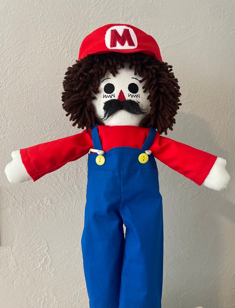 17 Inch Raggedy Andy Inspired by Super Mario Handmade - Etsy