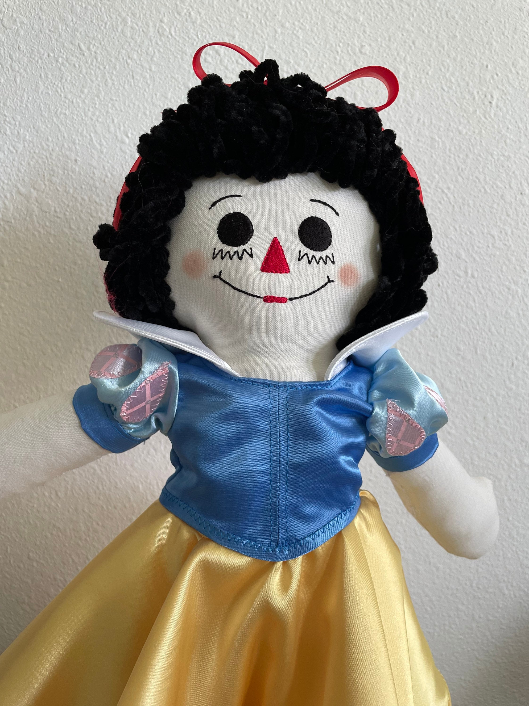 Raggedy Ann as Princess Snow White Handmade - Etsy