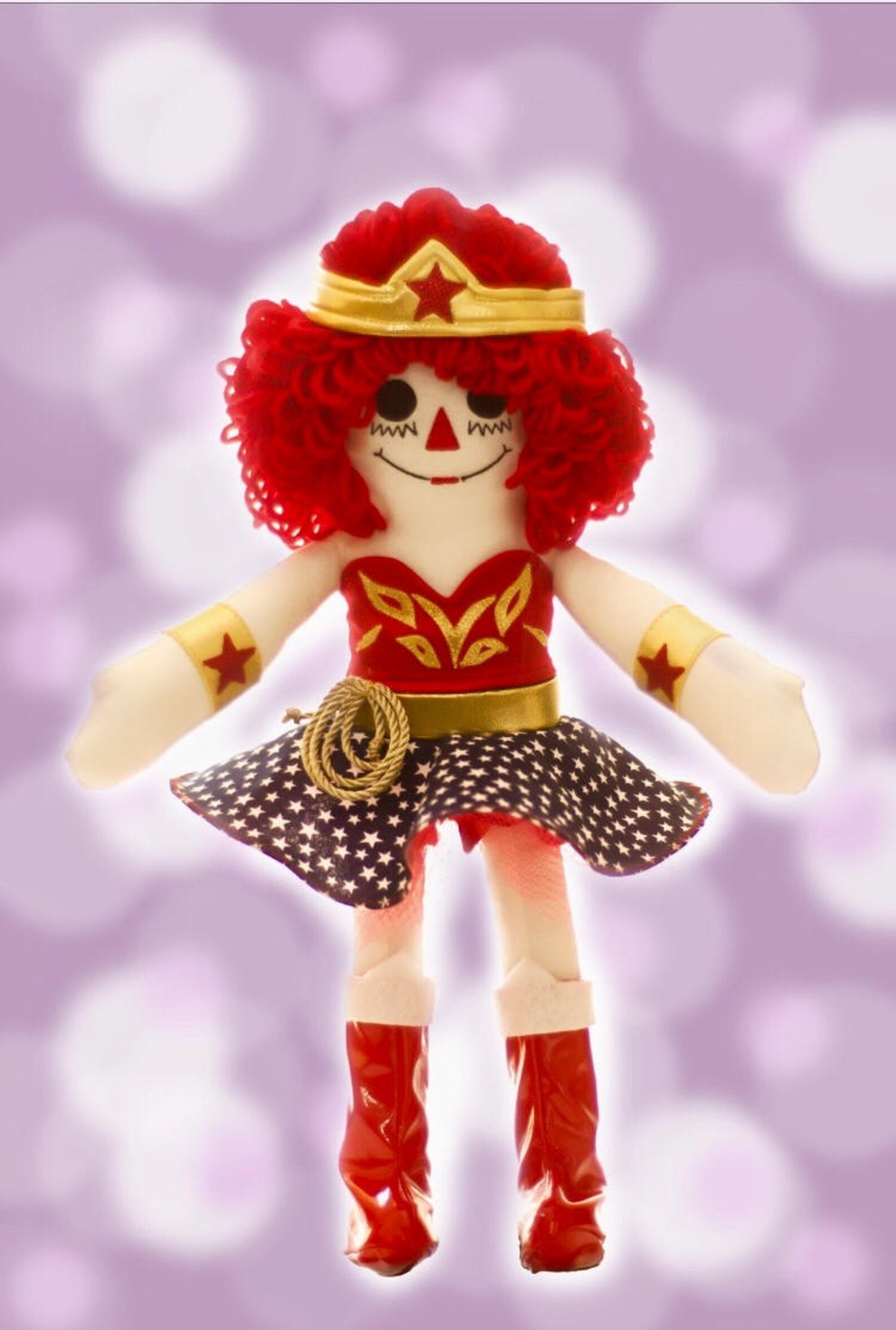 Wonder Woman Inspired Raggedy Ann Handmade 18 Inch. Custom - Etsy