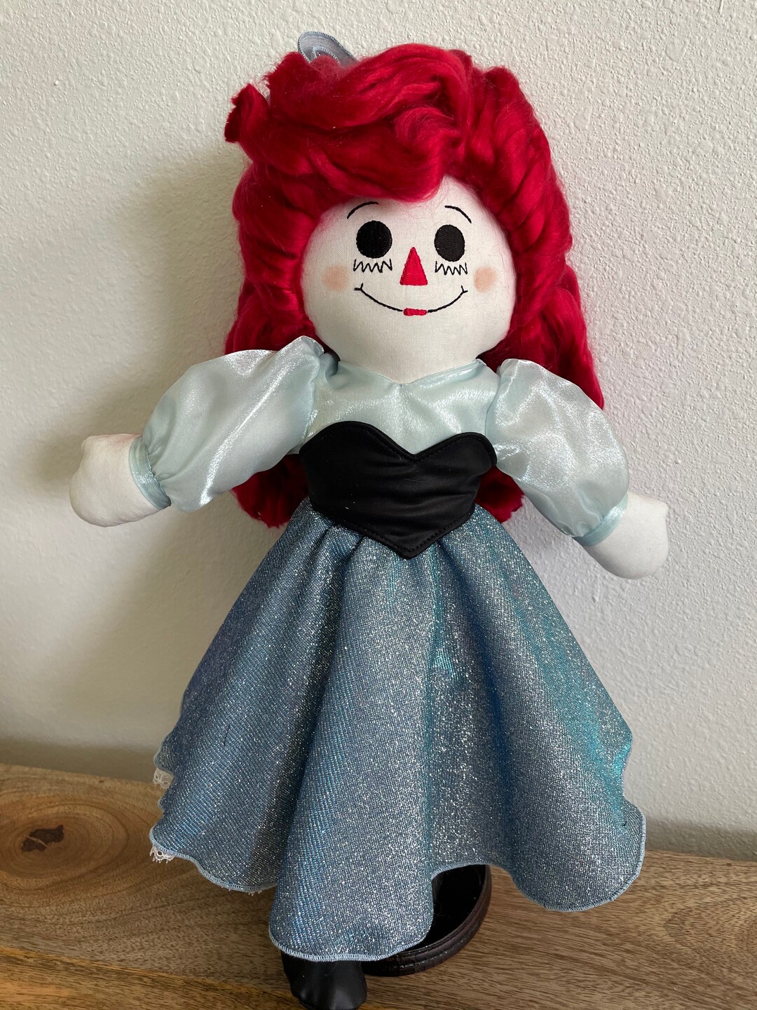 Raggedy Ann as Princess Ariel the Little Mermaid Handmade - Etsy