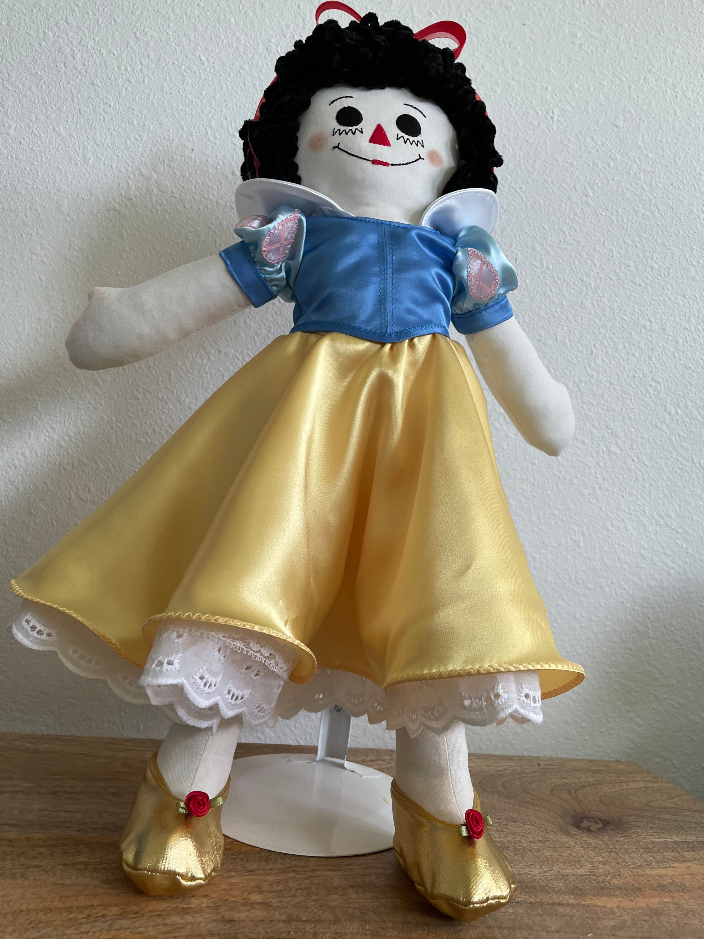 Raggedy Ann as Princess Snow White Handmade - Etsy