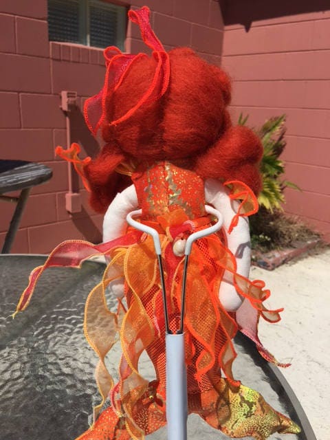 Mermaid Orange Haired Raggedy Ann With Handmade Fin 15 Inch - Etsy
