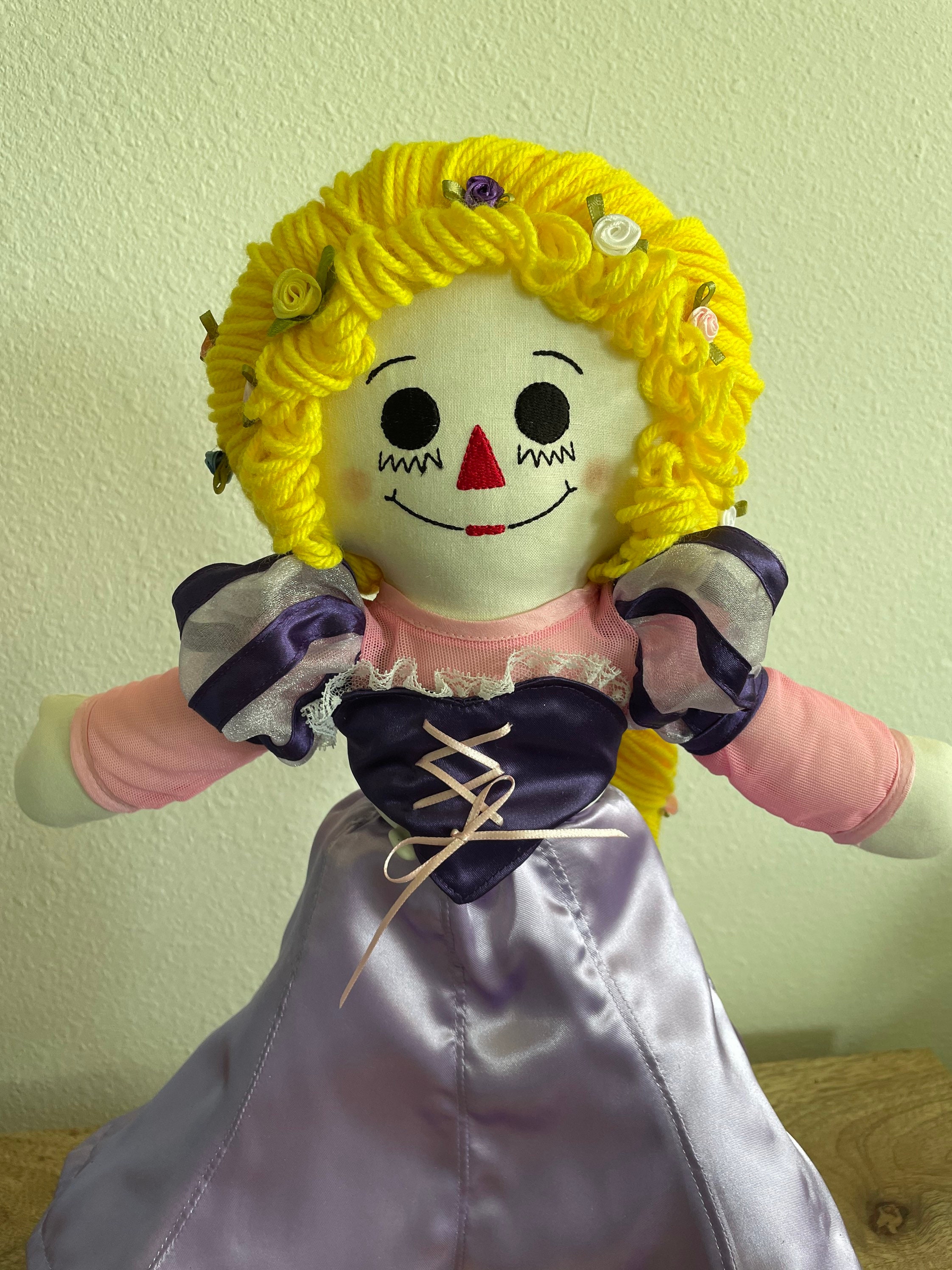 Raggedy Ann as Princess Rapunzel Handmade - Etsy