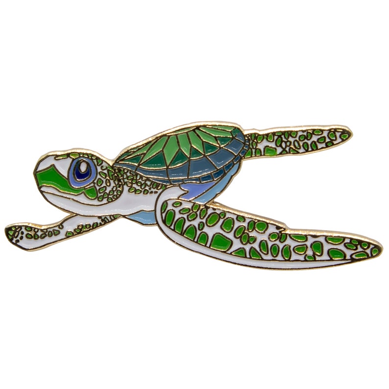 Turtle Lapel Pin - Etsy