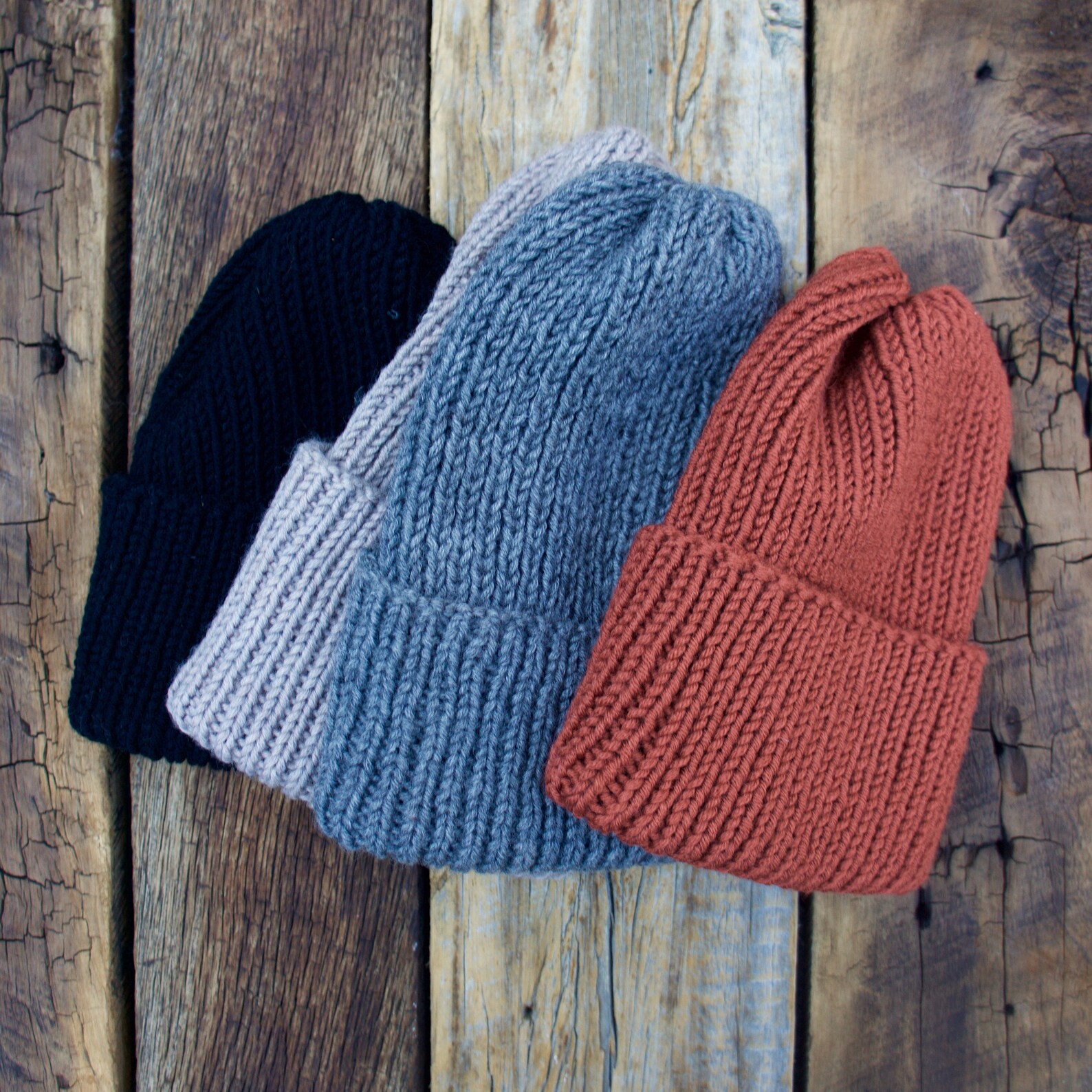 Toque Beanie // Folded Brim Beanie // Merino Wool Beanie // Fisherman ...