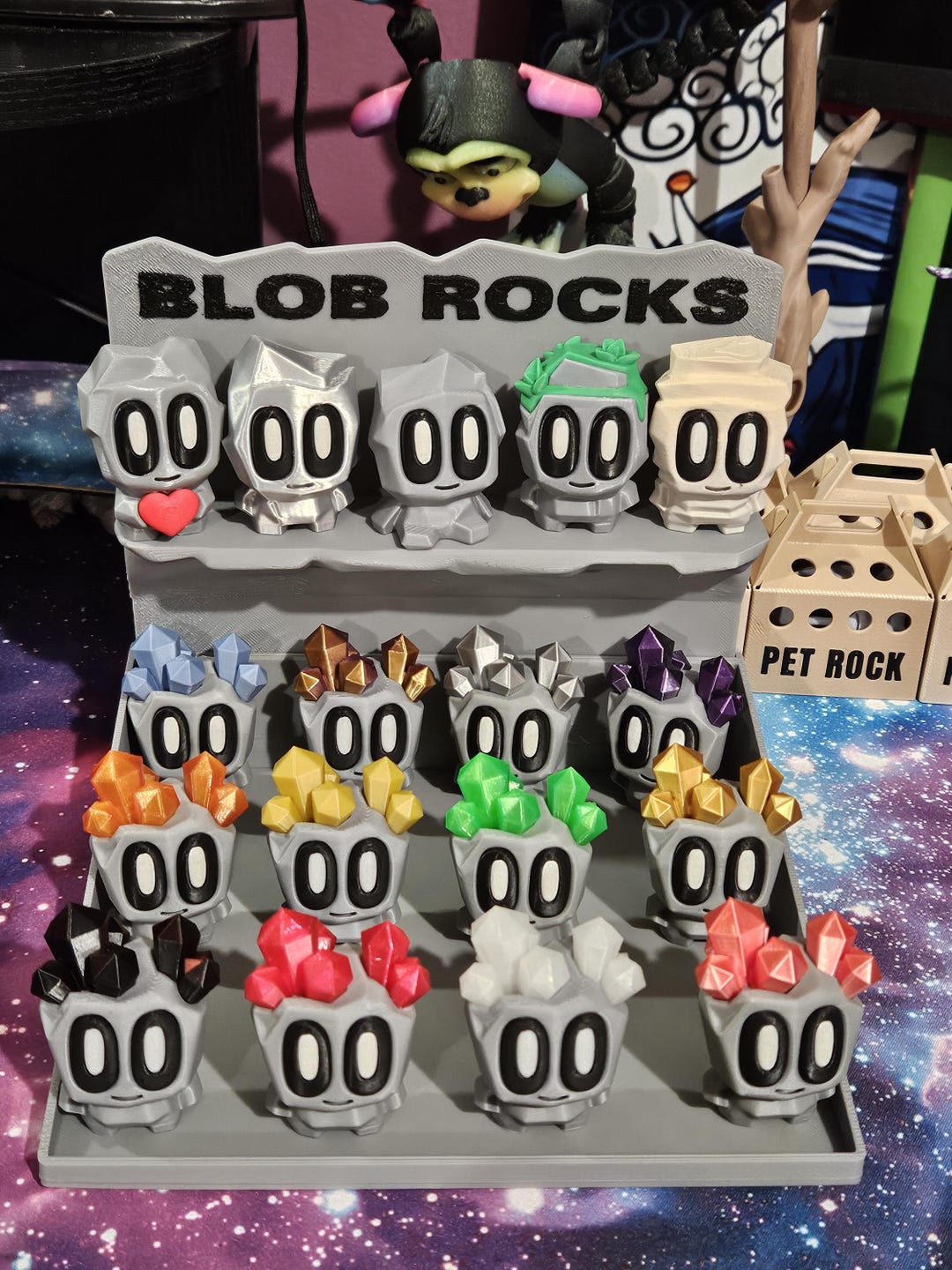 3D Printed Pet Rock With Box - Little Rock Friend - Pet Rock - Rock ...