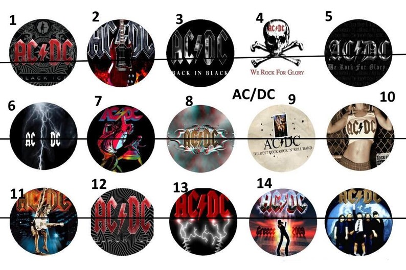 Rock Band Bottle Cap Jewerly - Etsy