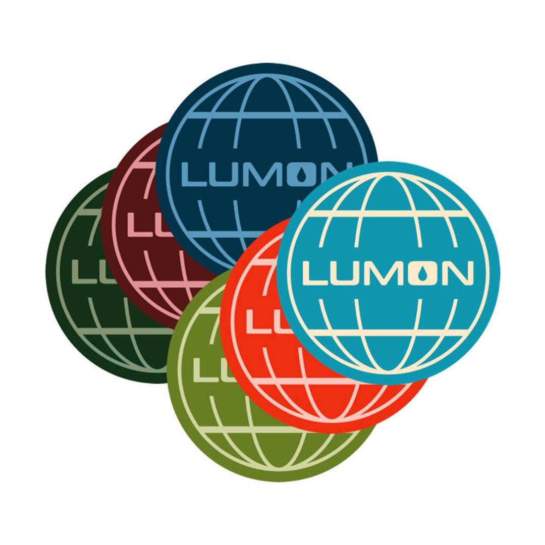Lumon Industries (color Globe Icon Sticker Sheet) - Etsy