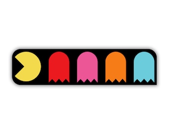 Arcade1up Cabinet Riser Graphics - Pac-man Pacman Graphic Sticker Decal ...