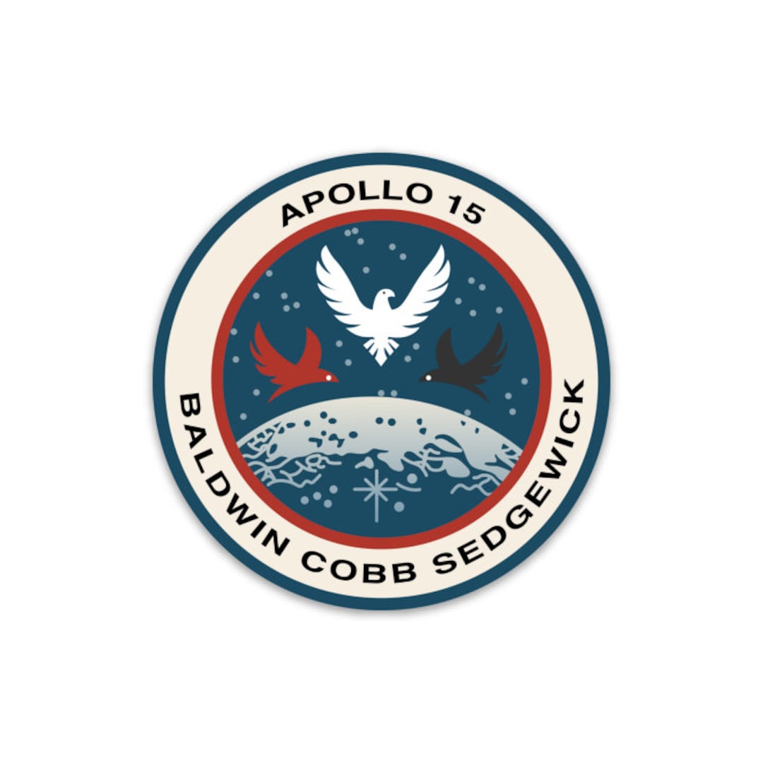 Apollo 15 Mission Patch (for All Mankind Sticker) - Etsy