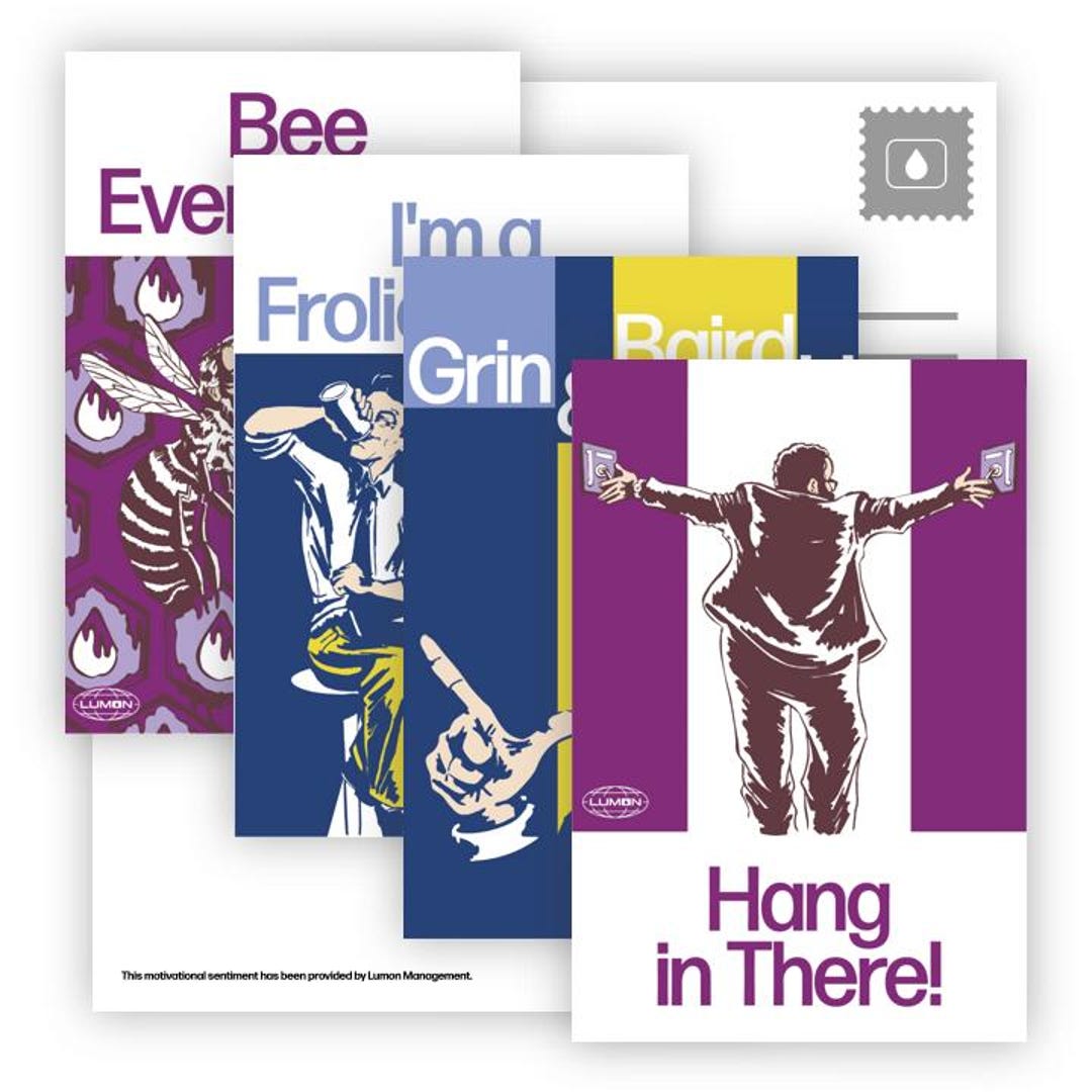 Lumon Motivational Postcards Set - From the Break Room (inspired by ...