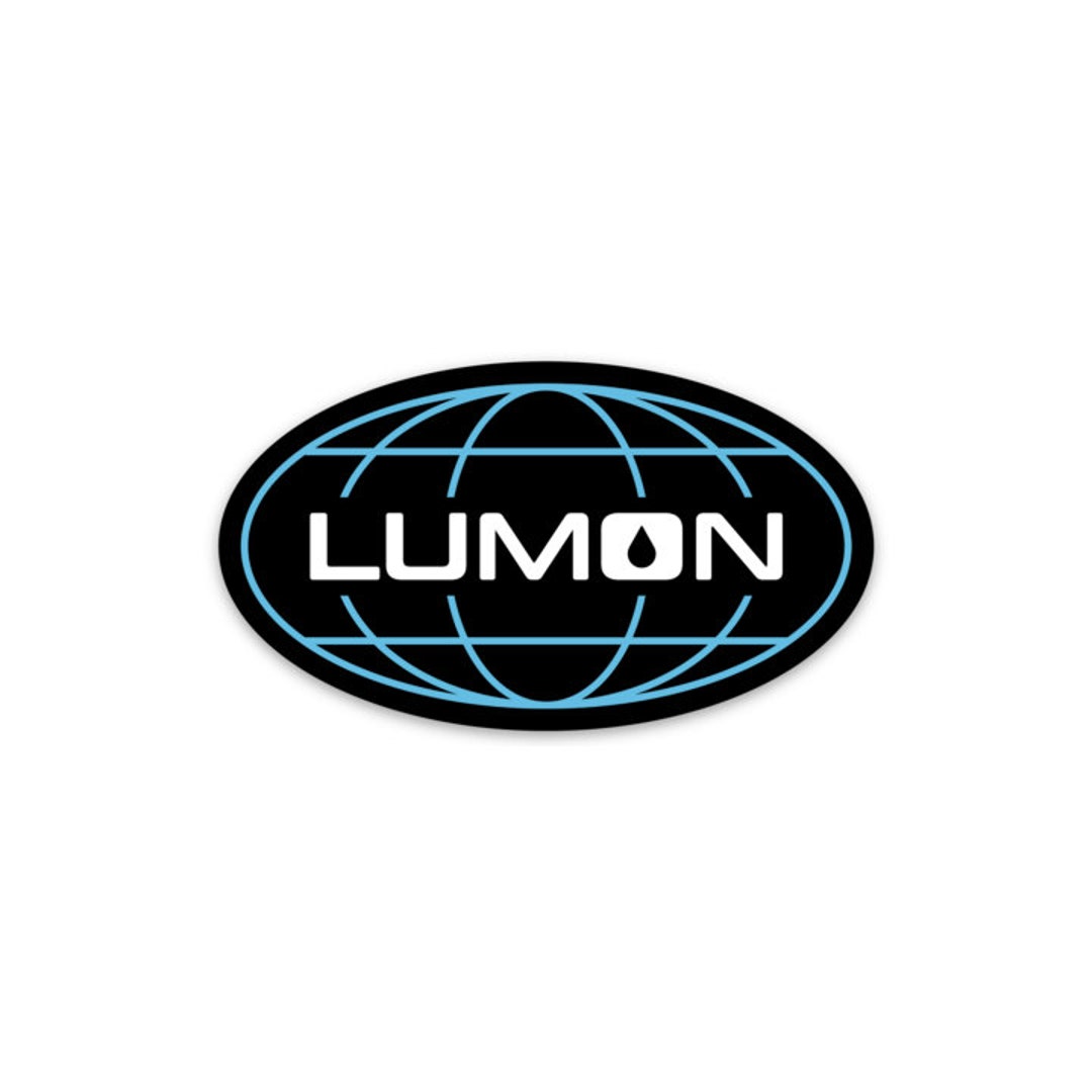 Lumon Industries (blue Lines Globe Sticker) - Etsy