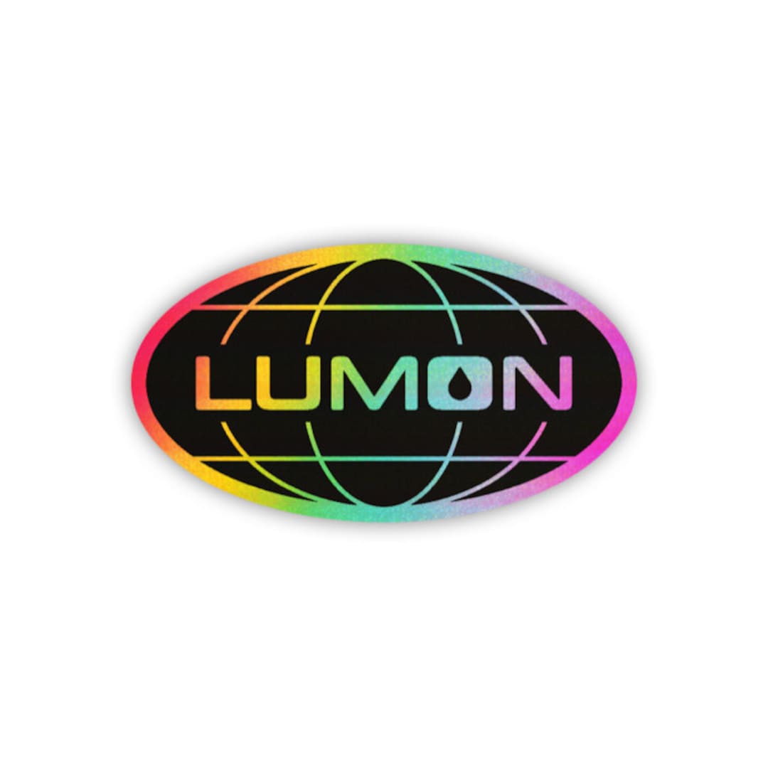 Lumon Industries (rainbow Sparkle Globe Outline Sticker) - Etsy