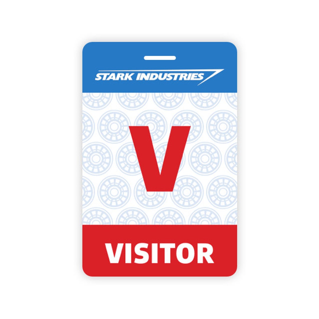 Stark Industries Visitor Badge - Etsy
